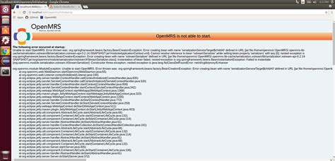 issue on trying to open openmrs page ask openmrs openmrs talk