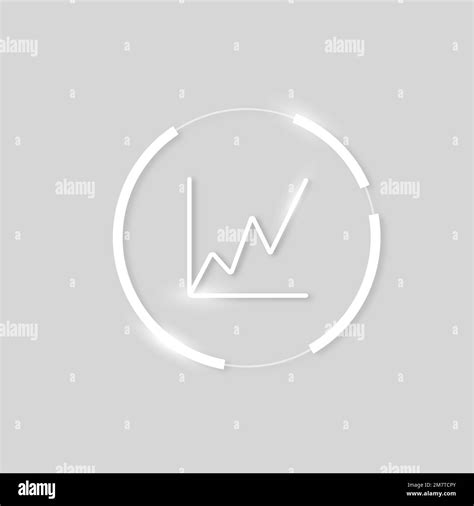 Growing Graph Icon Vector Business Analytics Chart Symbol Stock Vector