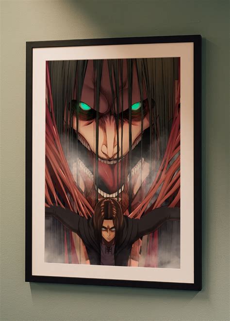 Aot Eren Yeager Posters And Prints By Rez Design Printler