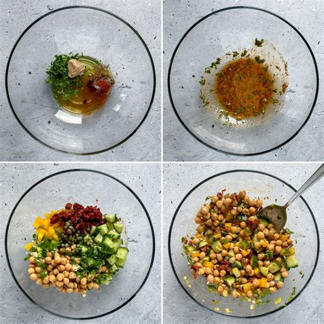 Simple Chickpea Salad With Greek Vinaigrette