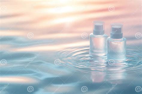 Calming Cosmetic Background With Soft Water Ripples And Gentle Reflections Creating A Serene