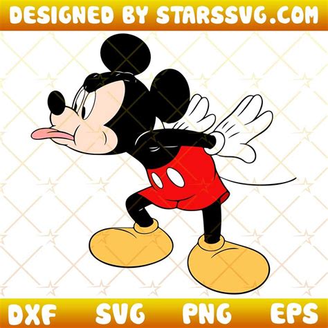 Mickey Mouse Svg Files Mickey Stick Out Tongue Svg Best Mickey Troll Svg