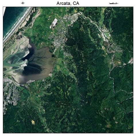 Aerial Photography Map Of Arcata Ca California