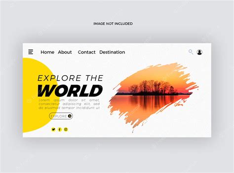 premium psd traveling landing page web ui template