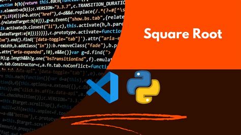 Find The Square Root Using Python Vs Code Code Lounge Youtube
