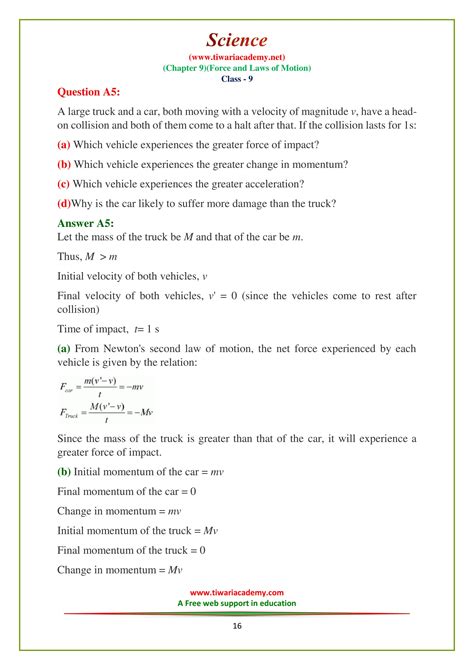 9Science NcertSolutions Chapter 9 Exercises Additional 4 Tiwari Academy Free CBSE NCERT
