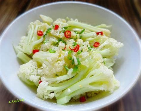 【蔬食爱好者之清蒸花菜的做法步骤图】天天吃吃不厌 下厨房