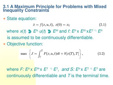 Ppt Maximum Principles For Mixed Inequality Constraints Powerpoint Presentation Id9632743