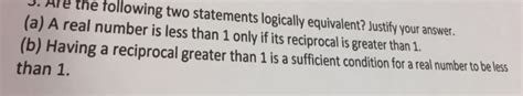 solved are the following two statements logically