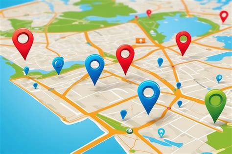 3d Realistic Location Map Pin Gps Pointer Markers Vector Illustration For Destination Premium