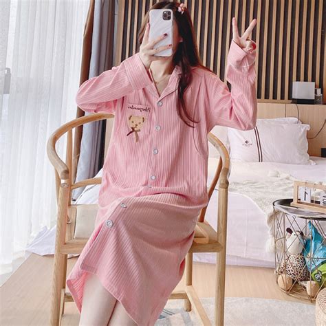 Badu Bg Ежедневна дамска нощница с копчета за бременни Badu Bg