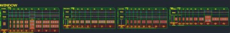 Window Dynamic CAD Blocks Designs CAD