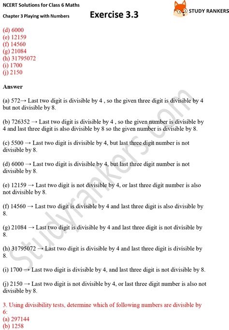 NCERT Solutions For Class 6 Maths Chapter 3 Playing With Numbers