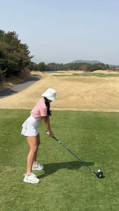 꺅 좋았어💕아름다운 제주도의 자연과 캘러웨이 엘리트 드라이버와 함께🌸klpga정혜윤프로 여자골프스윙