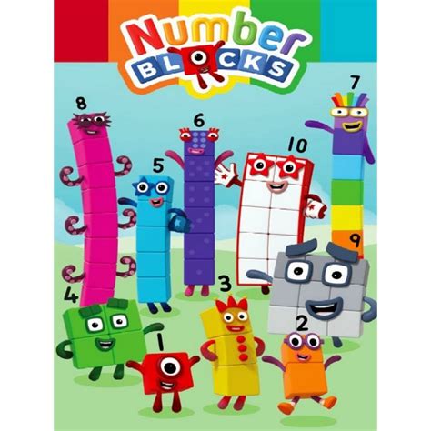Numberblocks Fleece Blanket Meet The Numberblocks Design Bed Throw