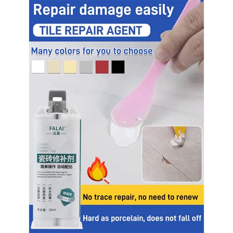 Tile Patch Epoxy Tile Paste Glaze Repair Cracks Tile Paste Pothole