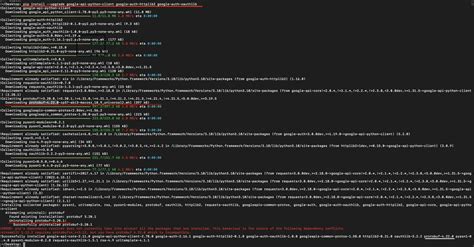 Streamlit And Google API Client Protobuf Version Using Streamlit