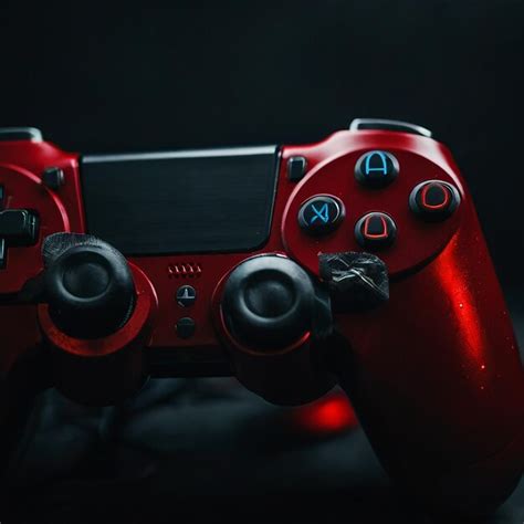 Black And Red Game Controller Xz Premium Ai Generated Image