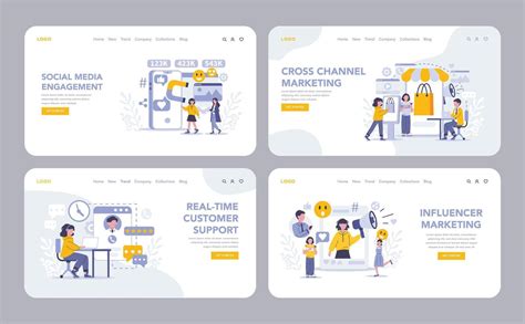 Customer Interaction In Marketing Concept Flat Illustration 46909914 Vector Art At Vecteezy