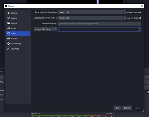 Properties For Video Capture Device Dialog Does Not Properly Match To Output Frame Rate Or