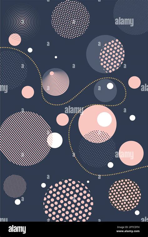 Modern Geometric Backgrounds From Circles With Space For Text Business Card Advertising Flyer