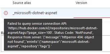 How To Setup Azure Devops Service Connection To Public Docker Hub Image Stack Overflow