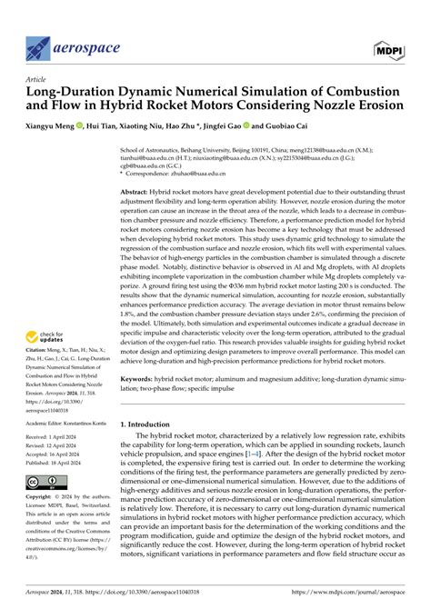 Pdf Long Duration Dynamic Numerical Simulation Of Combustion And Flow