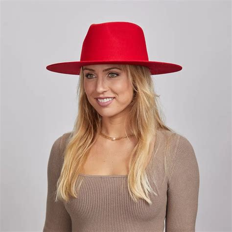 Rancher Vivid Womens Colored Felt Fedora Hat American Hat Makers