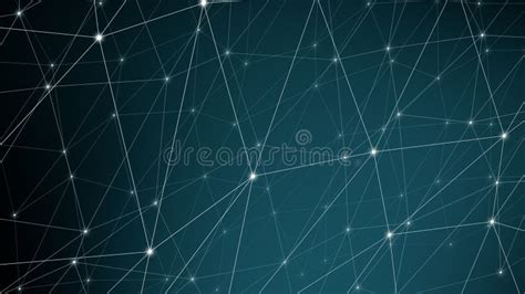 Connected Lines Hypnotic Mesh Of Abstract Connections And Triangle Shapes Forming Minimalistic