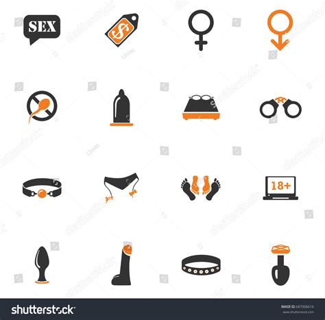 Sex Shop Vector Icons User Interface Stock Vector Royalty Free