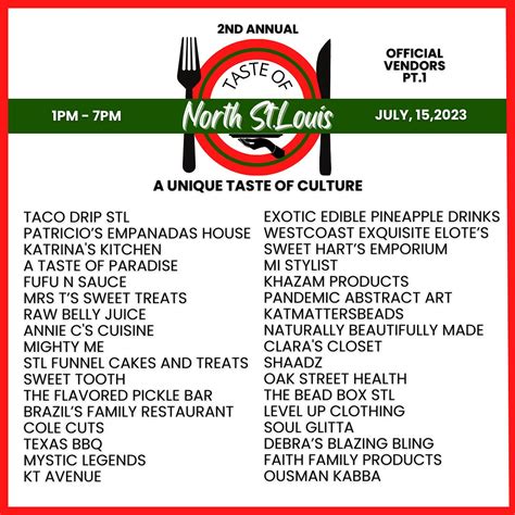 We Are Pleased To Taste Of North Stlouis And Beyond Facebook