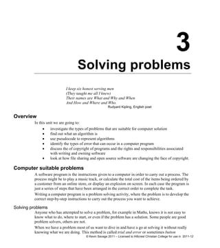 Solving Problems PDF