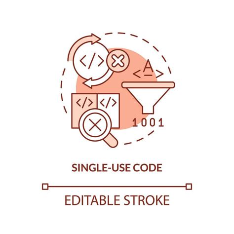 Single Use Code Terracotta Concept Icon Procedural Programming