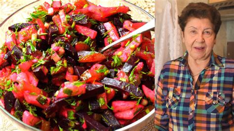 Легкий салат из свеклы и яблока Рецепт без майонеза К посту от Мамины рецепты МАМИНЫ РЕЦЕПТЫ