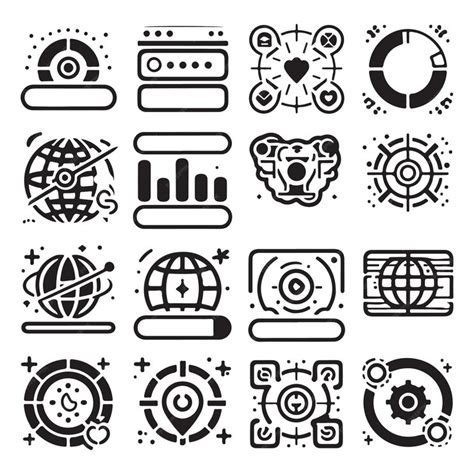 Set Of Vector Loading Icons Loading Bar Progress Icon Download Progress Collection Loading