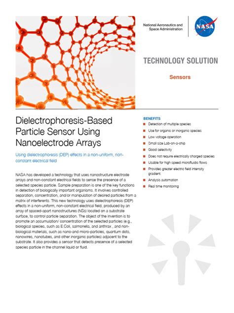 Dielectrophoresis Based Particle Sensor Using Nanoelectrode Arrays Pdf Materials Science