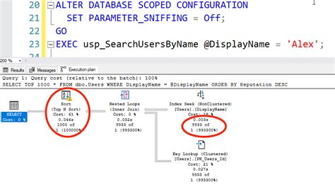you can disable parameter sniffing you probably shouldn t brent