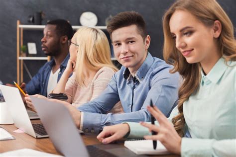 Programmers Working In Software Developing Company Stock Image Image