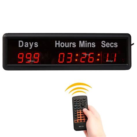led countdown day clock countdown count up safety days day until event
