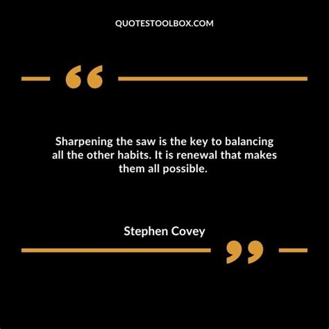 93 Sharpening The Saw Quotes Personal Renewal
