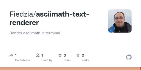 Github Fiedziaasciimath Text Renderer Render Asciimath In Terminal