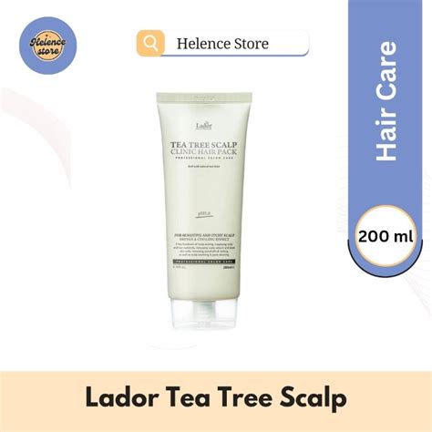 Jual LADOR TEA TREE SCALP CLINIC HAIR PACK 200 ML | Shopee Indonesia