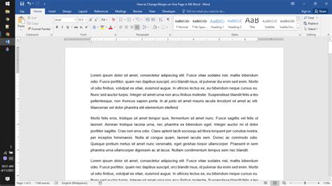 How To Change Margin On One Page In MS Word OfficeBeginner