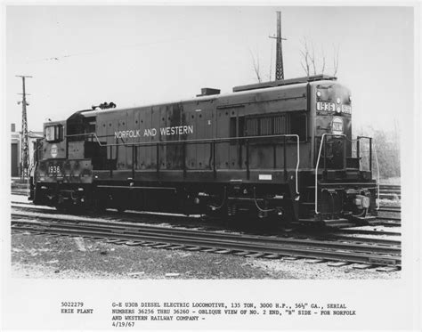 Nandw U30b 1936 Builders Photo The Nickel Plate Archive