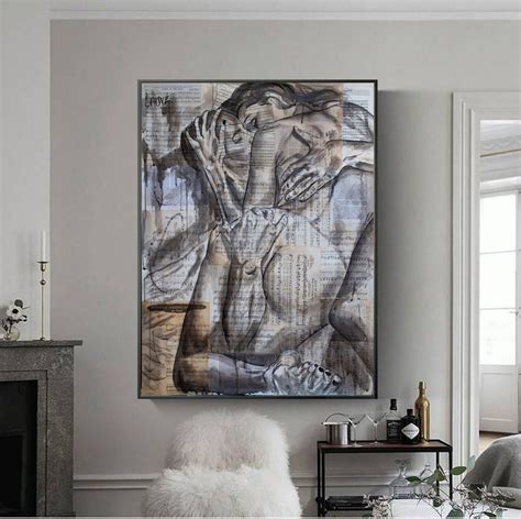 Romantic Couple Art Nude Art Sexy Nude Wall Art Printable Erotic Art