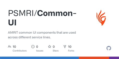 Github Psmricommon Ui Amrit Common Ui Components That Are Used