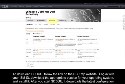 How To Upload Diagnostic Data To IBM Support Using IBM SDDUU IBM Mediacenter