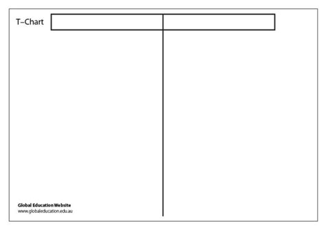 Printable T Chart Template Word