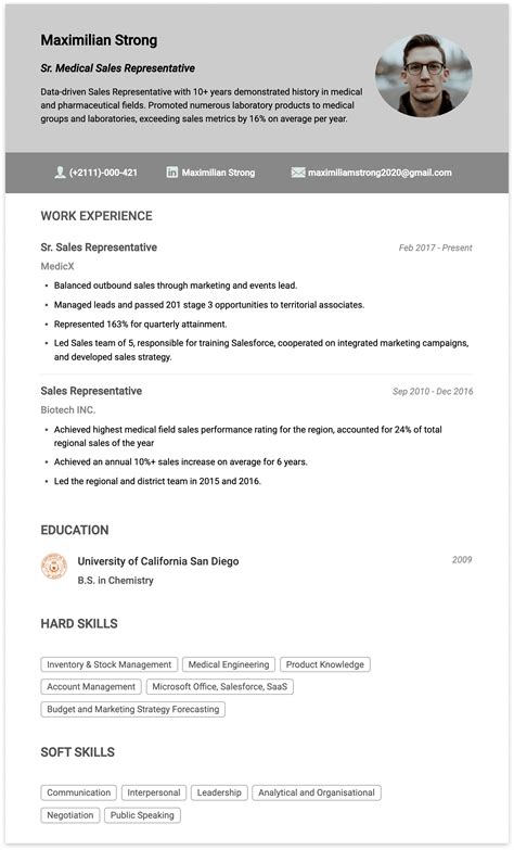 Sales Representative Resume Templates And Examples Cake