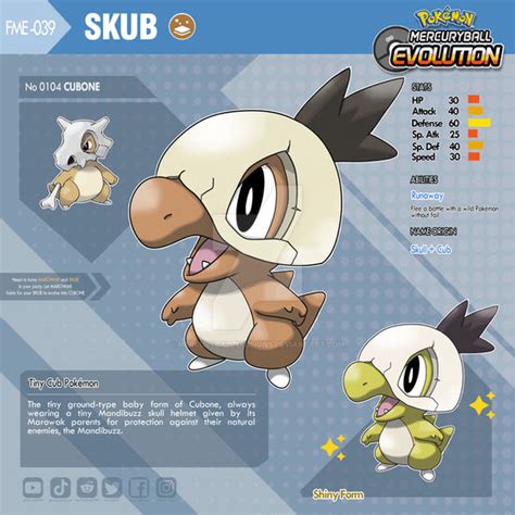 Adopt Open Skub Cubone Pre Evolution By Mercuryballxfusions On Deviantart